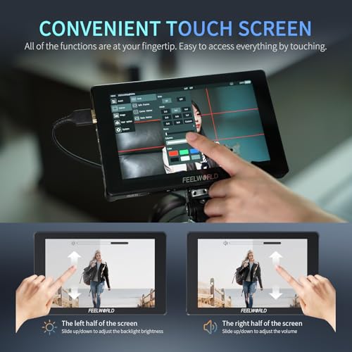 FEELWORLD F7 Plus 7 Inch 1200nit DSLR Camera Field Monitor with F750 ...