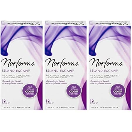 Amazon.com: Norforms Feminine Deodorant Suppositories | Long Lasting ...