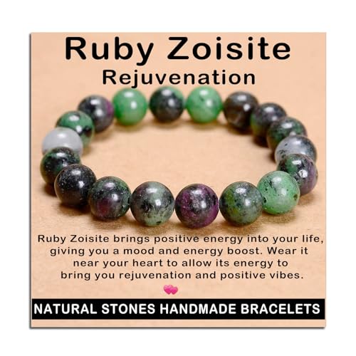 Amazon.com: AD Beads Handmade Gemstone Stretch Elastic Bracelet Crystal ...