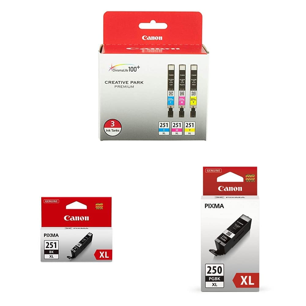 Amazon.com: Canon CLI-251XL 3 Color Multi Pack Compatible to MG6320 ...