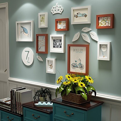 Buy HJKY Photo Frame Wall Set Creative bird wall sticker frame ...