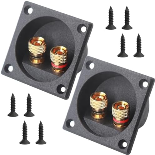 Amazon.com: 2 Pcs Speaker Sub Box Terminals Cup for Subwoofer Box Black ...