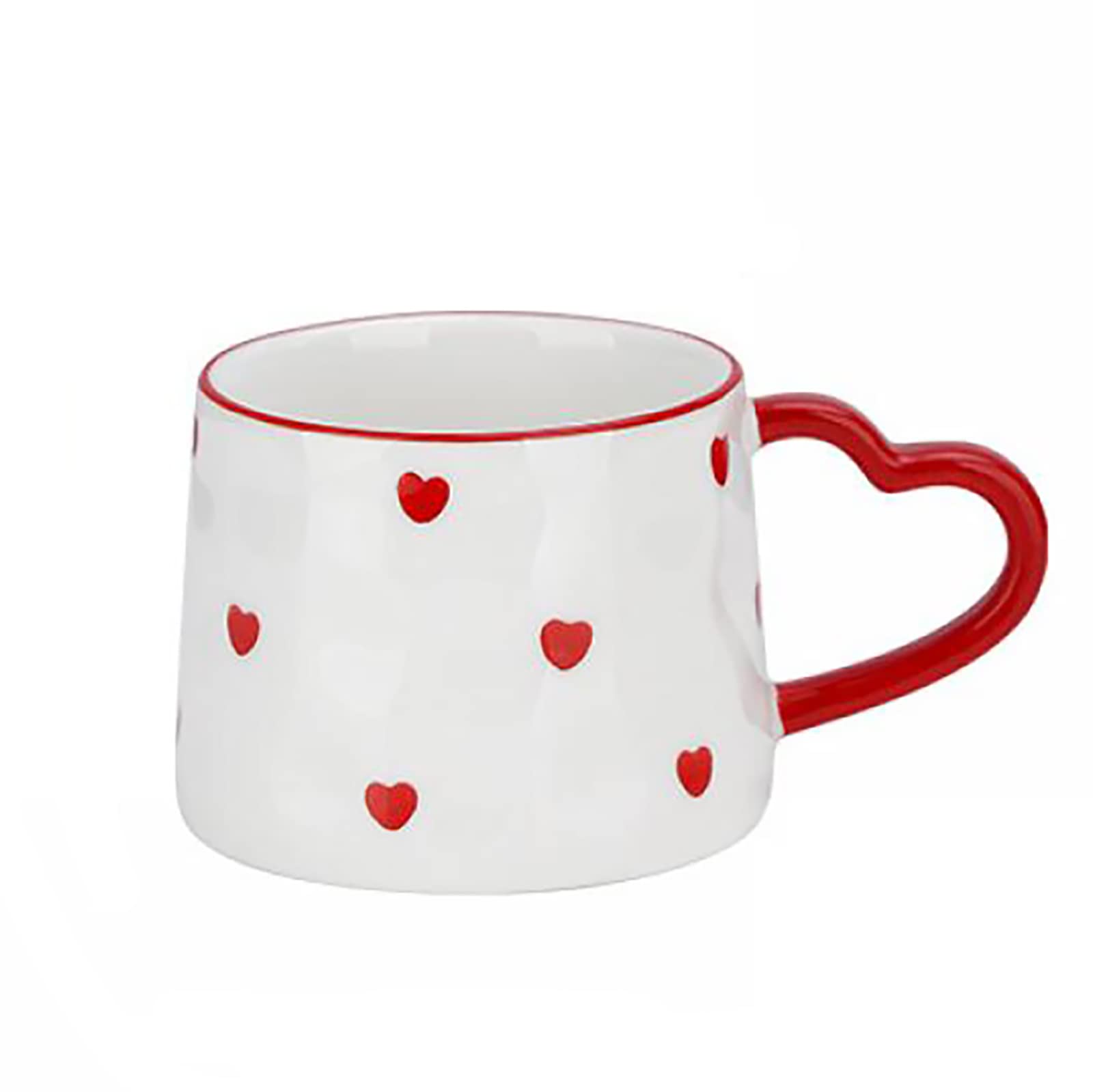 Amazon.com | Gaolinci Creative Red Heart Mug with Handle, 8 Oz Tea Cup ...