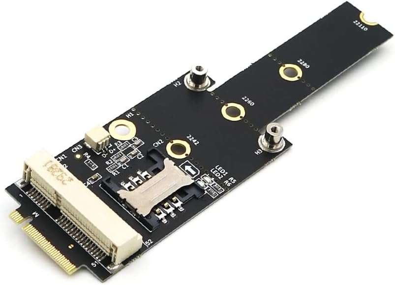 Amazon.com: Mini PCI-E Adapter with SIM Card Slot for 3G/4G,WWAN LTE ...