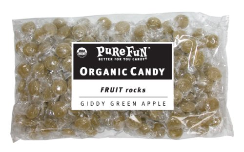 Amazon.com : Pure Fun Organic Candy Giddy Green Apple Fruit Rocks, 48 ...