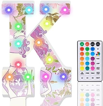 Amazon.com: Light Up Letters, Glitter LED Marquee Letter Lights 18 ...