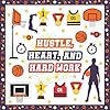 Amazon.com: Decorably 71 Pcs Cutouts Basketball Poster Board ...