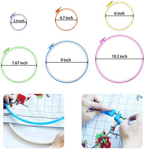 Embroidery Starter Kit, Full Range of Cross Stitch Tool for Beginners ...