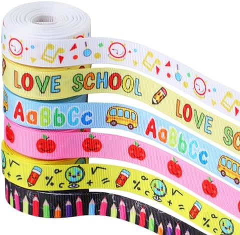 Amazon.com: VIDELLY 6 Rolls 30 Yards Teacher Ribbons for School Class ...