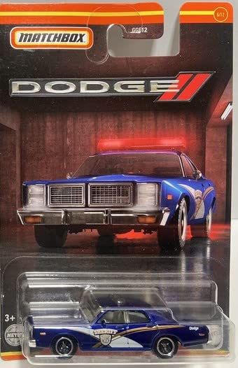 Matchbox 1978 Dodge Monaco Police Car, Blue, 1:64 Scale, Police Theme ...