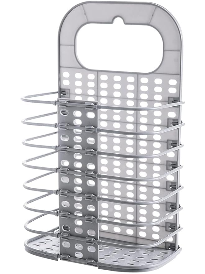 LIMBANI BROTHERS Wall Mounted Bathroom Hanging Mesh Laundry Basket ...