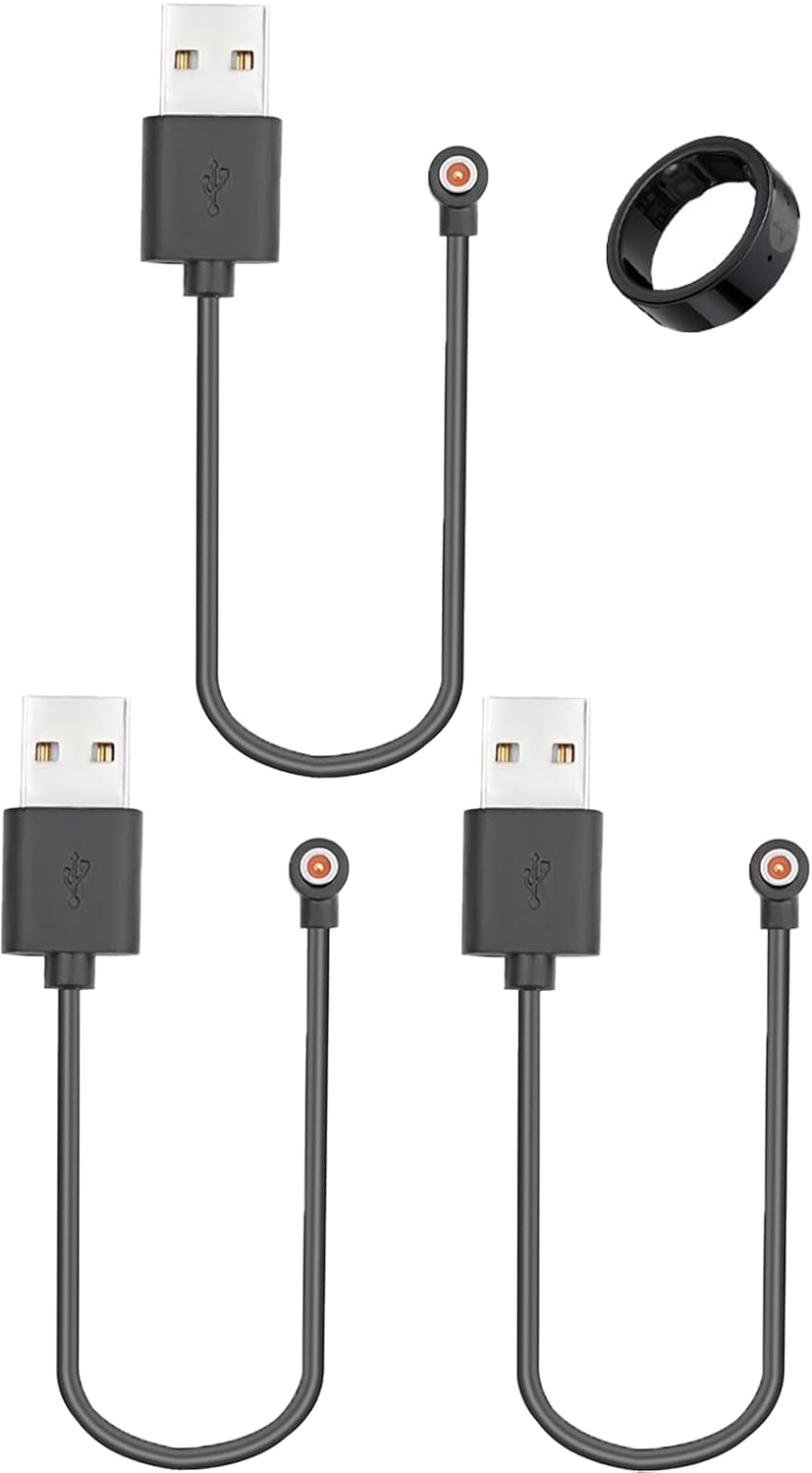 Amazon.com: NOUKAJU [3pack] Smart Ring Charger Magnetic Charging Cable ...