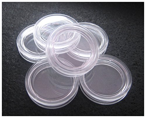 Acrylic Airtight Coin/Bullion Capsules 1/2 Dozen Size 24.5mm 50 cent ...