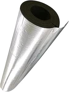 Aluminum Foil Pipe Insulation Lagging， Self-Adhesive Easy to Install ，Foam Tubing for Air ...
