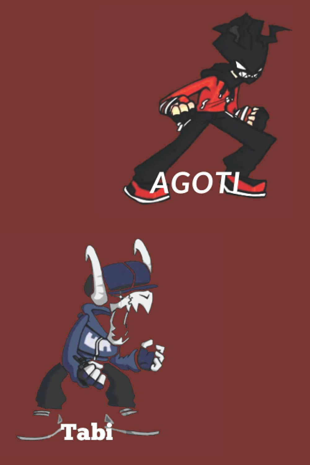 Tabi Agoti And Atbi Notebookifriday Night Funkin Notebook Cover 6 ...