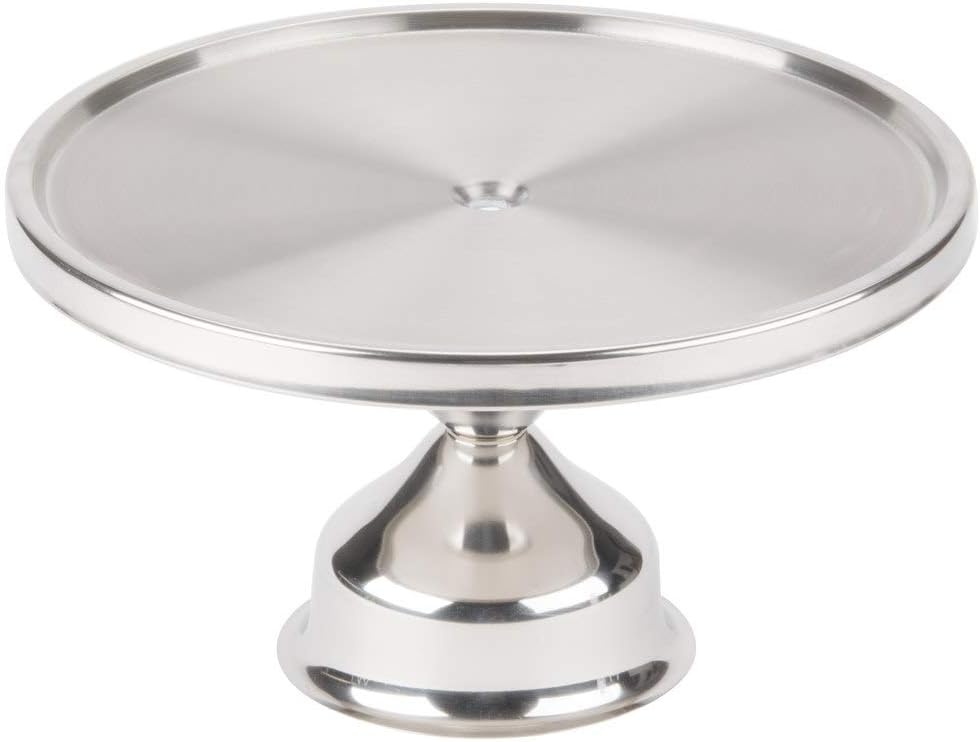 Amazon.com: (Pack of 3) Cake Stand Round Stainless Steel Pedestal ...