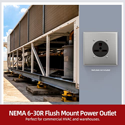 Snapklik.com : AIDA 6-30R Outlet Receptacle 30 Amp 250 Volts 2 Pole 3 ...