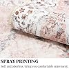 MUJOO Boho Area Rug 3'x5' Machine Washable, Pink Small Non Slip Area ...