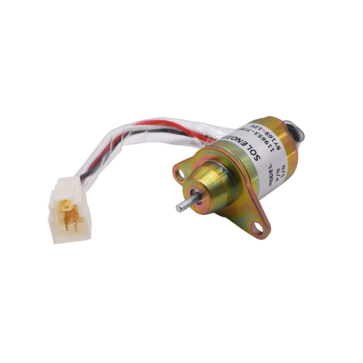 12V Yanmar Engine Fuel Solenoid 425-35925 12V Fuel Shut Off Solenoid ...