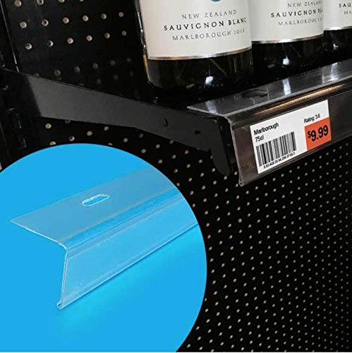 Buy Shelf Label Strips, 25 Pack 1.25”H Flip Up Shelf Label Holder Price ...