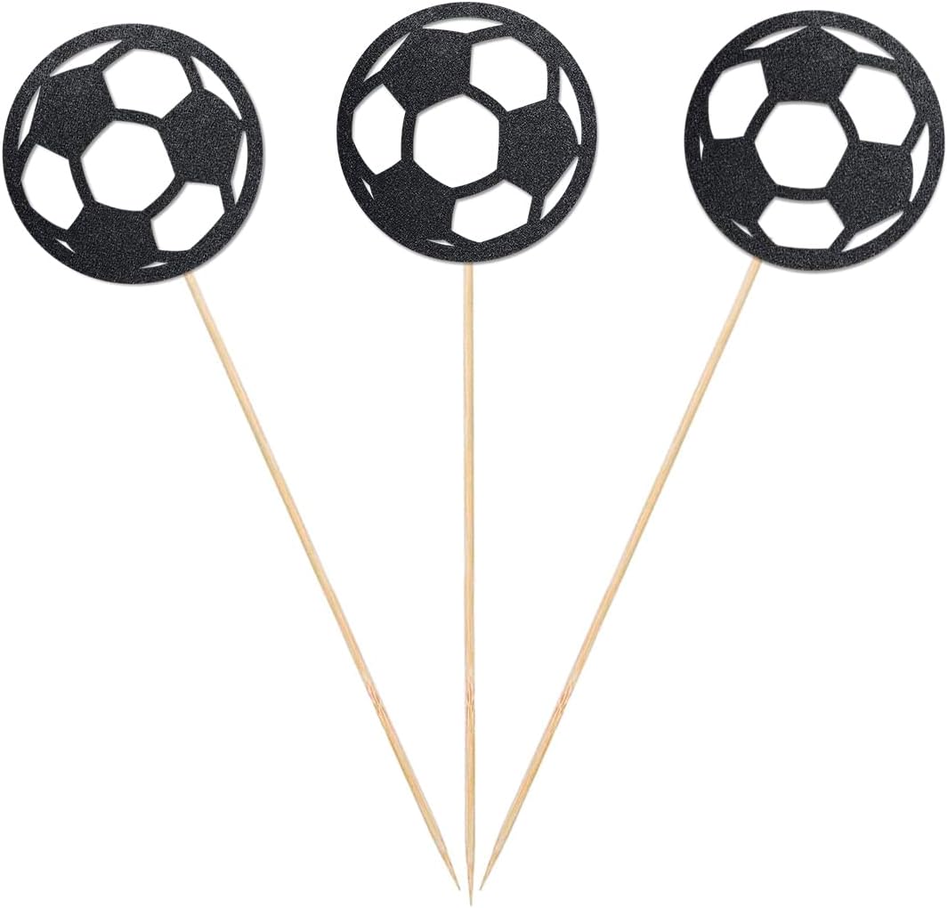 Amazon.com: Soccer Ball Centerpiece Sticks, 12-Pack Table Topper Double ...