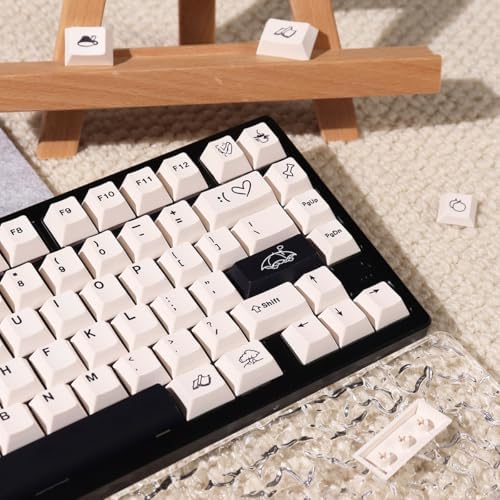 Amazon.com: mintcaps 160 Keys Keycaps Beige Keycap Cherry Profile ...