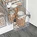 Amazon.com: mDesign Plastic Stackable Bathroom Storage with Pull Out ...