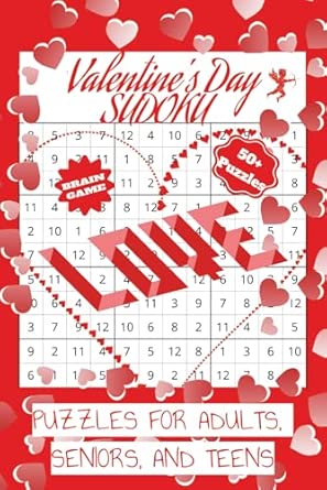 Valentine’s Day Sudoku Puzzle Book with Love Quotes: 50+ Fun and Easy ...