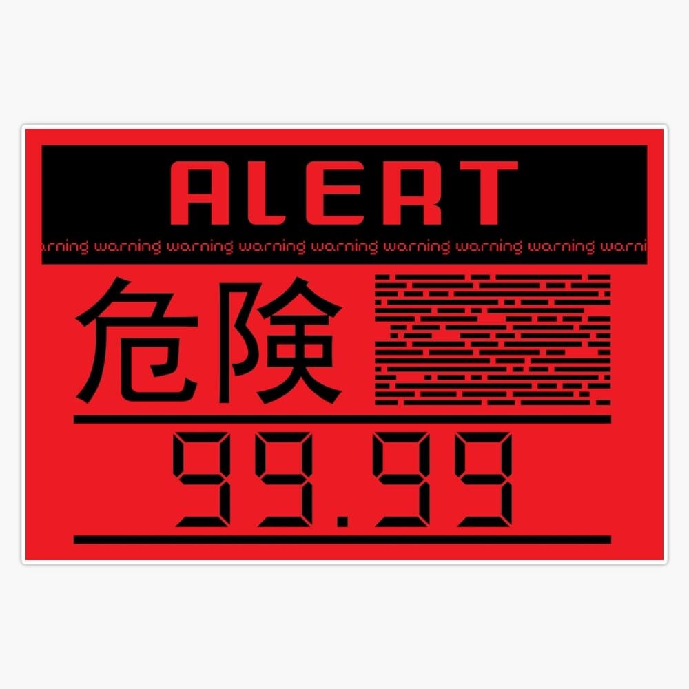 Amazon.com - Metal Gear Solid Alert Phase Bumper Sticker Window Water ...