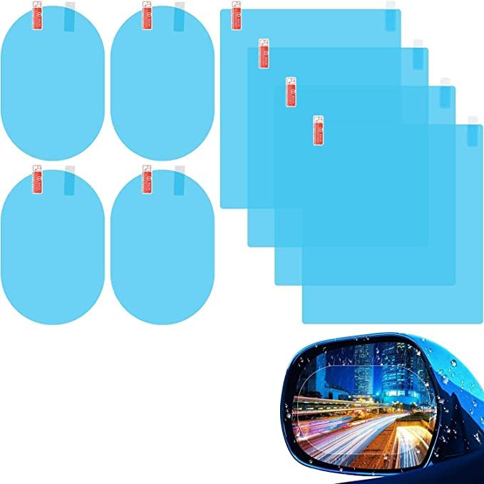 CARWORLD Car Rear view Mirror Film, HD Anti-Fog Rainproof Waterproof ...