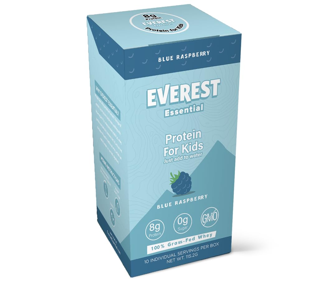 Amazon.com: Everest Essential, Kid's Clear Whey Protein Powder (Blue ...