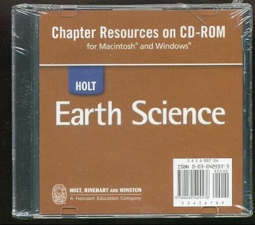 Holt Earth Science: Chapter Resources on CD-ROM for Macintosh and ...