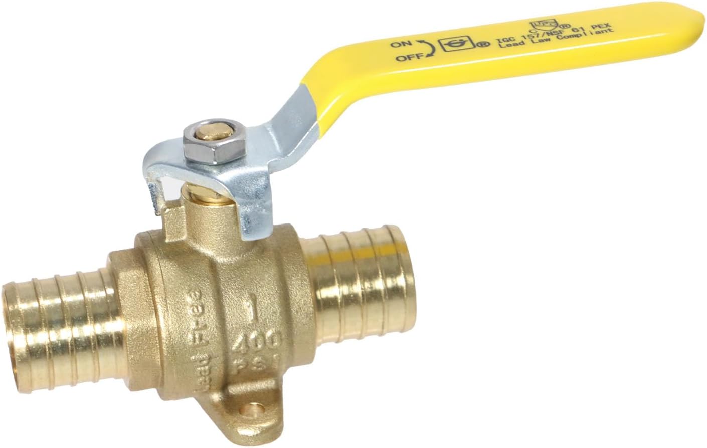 Amazon.com: Apollo Valves POLYV1 1-inch Brass Insert Ball Valve For PE ...