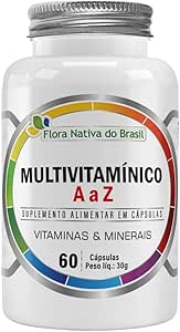 Multivitamínico A a Z 500mg 60 Cápsulas - Flora Nativa | Amazon.com.br