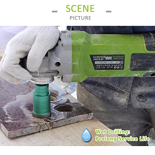 FACHLICH Diamond Core Drill Bit 45mm Granite Hole Saw Wet Drilling for ...