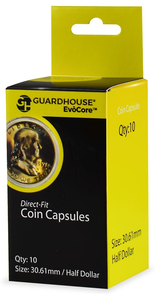 Amazon.com: Guardhouse Coin Capsules for Modern Half Dollars 10 Pack ...