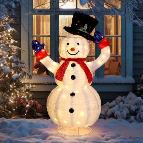 Amazon.com: Member's Mark 72" Pre-Lit Pop-Up Twinkling Snowman : Patio ...