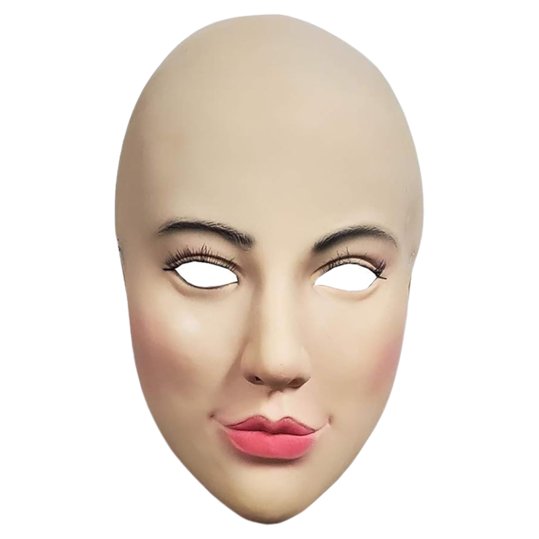Amazon.com: Realistic Female Mask Realistic Female Mask with Makeup On ...