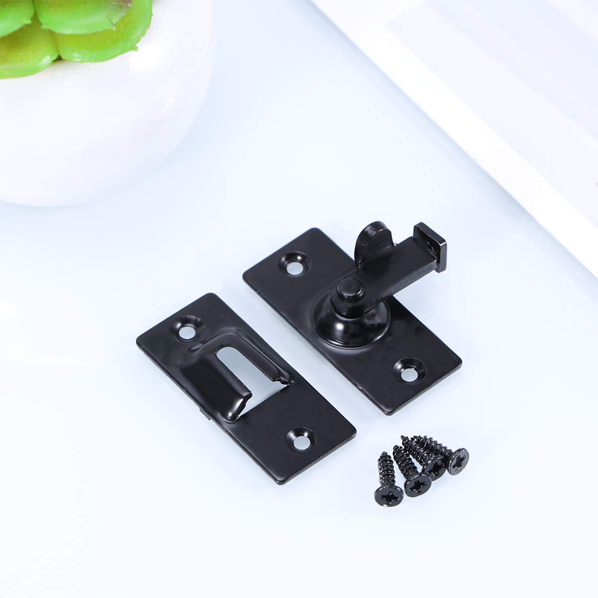 DOITOOL 90 Degree Right Angle Door Lock Buckle Tiny Security Door Lock ...