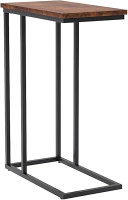 Amazon.com: Household Essentials Slate Industrial Narrow End Table ...