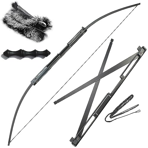 55" Collapsible Bow Straight Bow Tactical Survival Bow Two Section ...