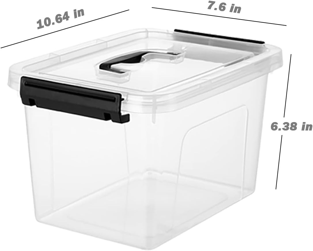 YYXB Paquete de 4 contenedores de almacenamiento de plástico con tapas ...
