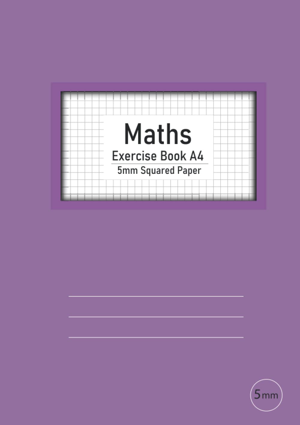 5mm Squared Paper - Maths Exercise Book A4: 5 mm (0.5 cm) Square Paper ...
