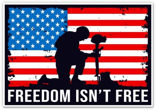 Amazon.com - Freedom Isn't Free Sticker - 5" Laptop Sticker ...