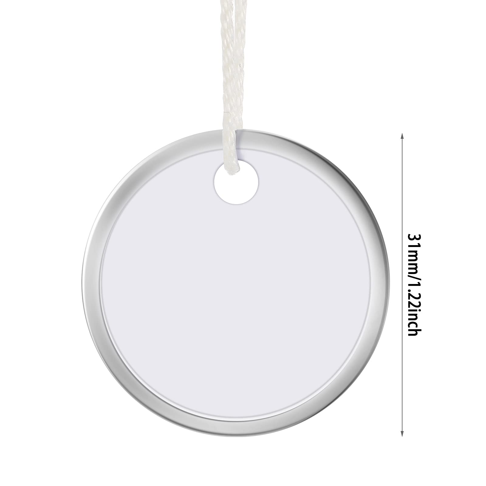 100 Pieces Metal Rim Tags Key Tags Round Paper Tags with Strings for ...