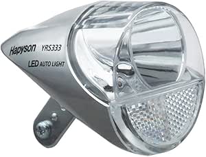 Amazon.com : Hapyson YRS333-N-JA Bicycle Steady On Hub Dynamo Head Foot Light Color: Gray ...