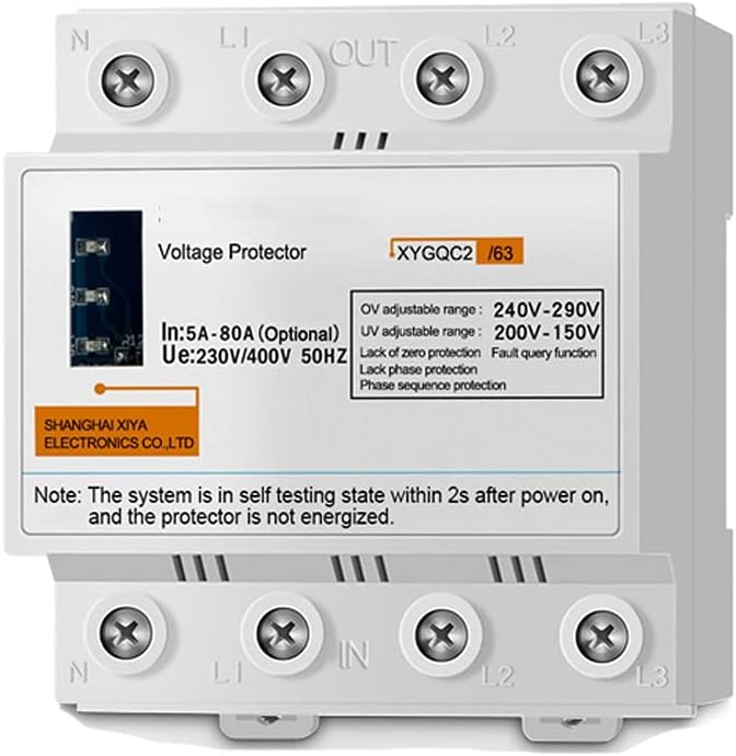 FZZDP Voltage Relay 380v Din Rail Adjustable Over and Under Voltage ...