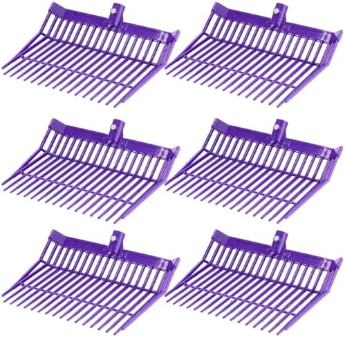 Amazon.com : Lasnten 6 Pcs Manure Fork Head Bulk 18 Tines Pitch Fork ...