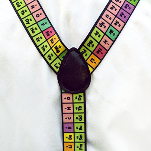 Amazon.com: Geek Chic Costume Gift Set - Periodic Table Suspenders and ...