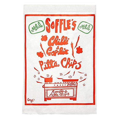 Amazon.com: Soffles Pitta Chips Chilli & Garlic Mild Classic Bag - 60g ...